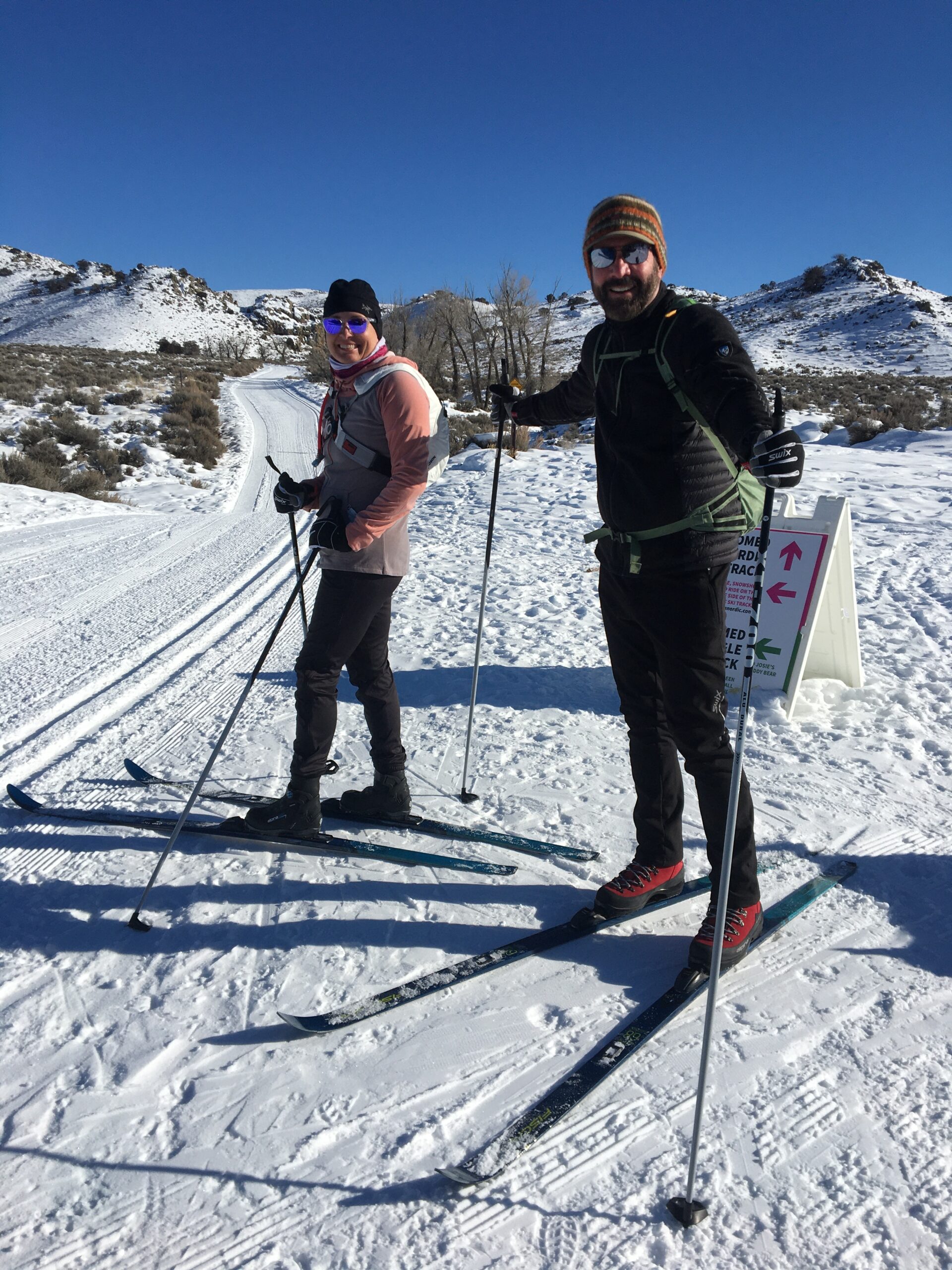 Sun angle helped drop in Nordic track! – Gunnison Nordic Club
